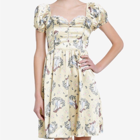 Hot Topic | Dresses | Disney Beauty The Beast Belle Satin Sweetheart ...